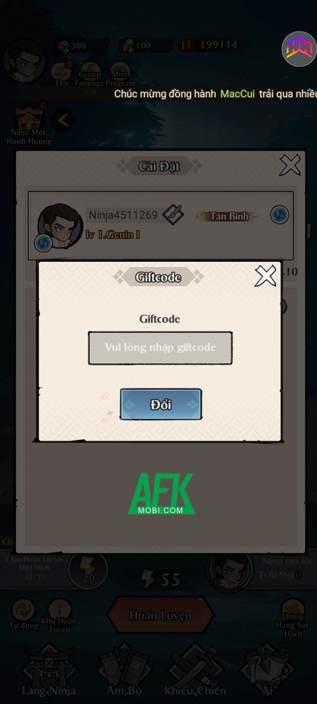 Tổng hợp gift code game Ninja Tiến Lên mới nhất trong tháng - Kênh Game ...
