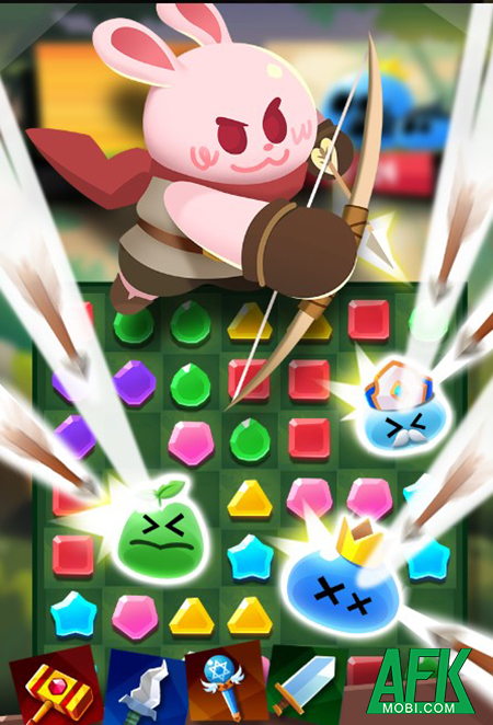 Cứu lấy vương quốc yên bình khỏi bọn slime trong game Anipang Matchlike ...