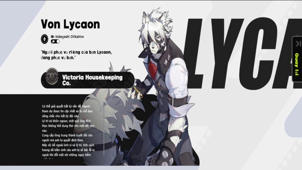 Zenless Zone Zero: Giới thiệu nhân vật Von Lycaon - Kênh Game VN ...